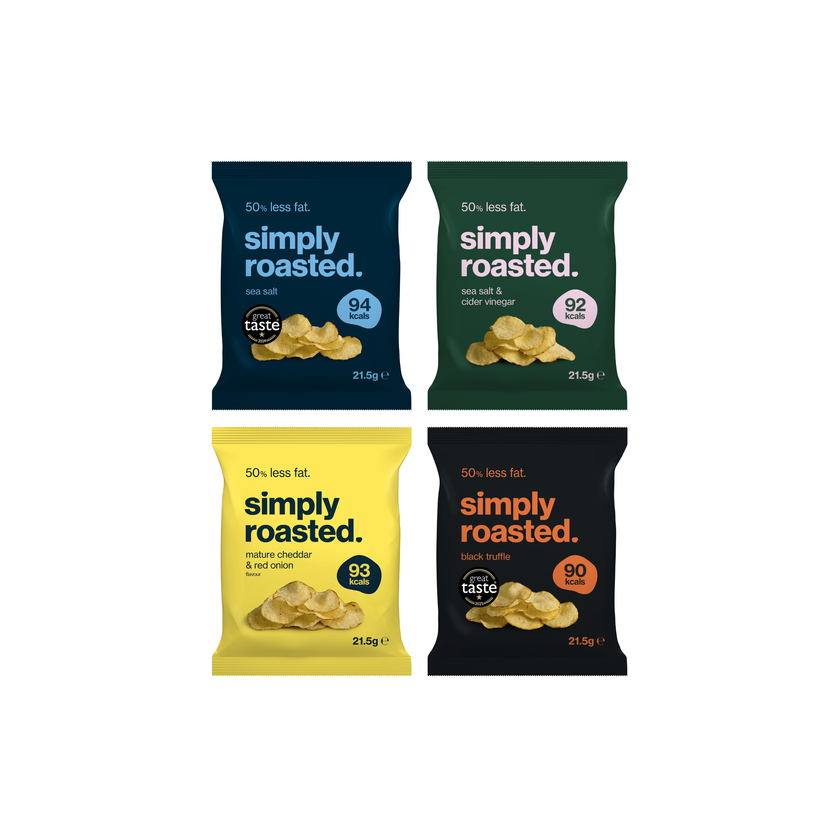 Healthier Crisps | Low Salt & Fat | Simply Roasted Crisps